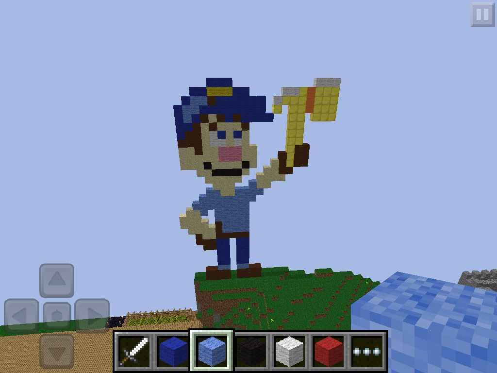 a bunch of giant wool statues - Minecraft pocket edition gaming blog ...